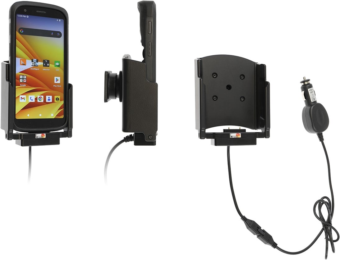 Brodit vehicle holder with power supply for Zebra TC22, TC27 | POSdata.eu