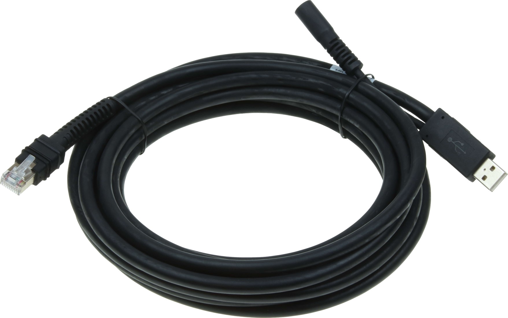 USB cable straight industrial 4,60 m for Zebra barcode scanners ...