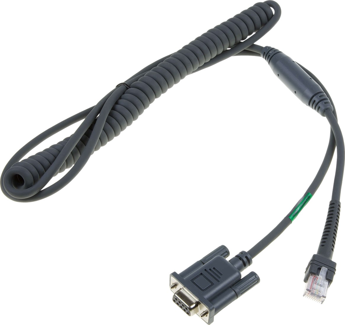 RS232 cable coiled 2.80 m for Zebra barcode scanners (Power pin-9 ...
