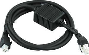 DC cable for connecting the Zebra power supply to multiple slot cradles ...