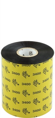 Zebra 3400 Wax/Resin ribbon 89 mm x 450 meter | POSdata.eu